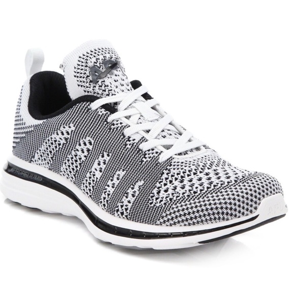APL | Shoes | Womens Apl Techloom Pro Black White Sneakers With Knit ...